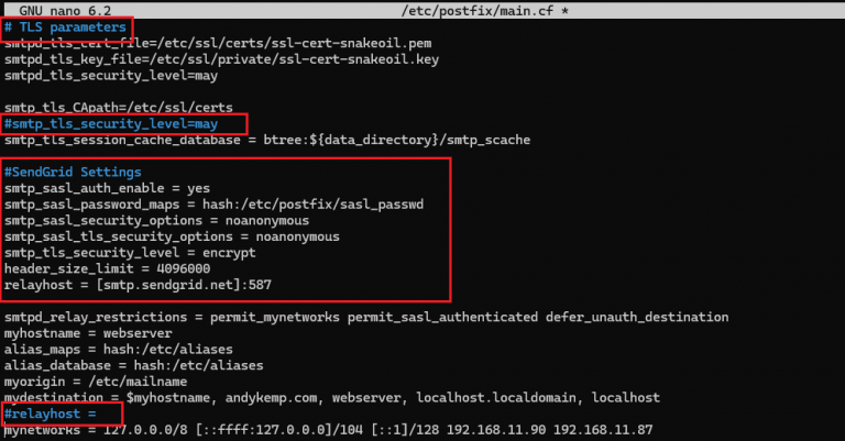 Creating a local SMTP relay using Postfix and SendGrid - Andy Kemp